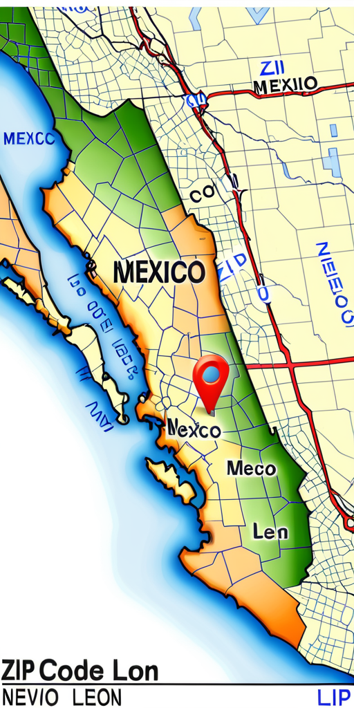 Detailed Map of Mexico Highlighting the Location of Nevio Leon ZIP Code