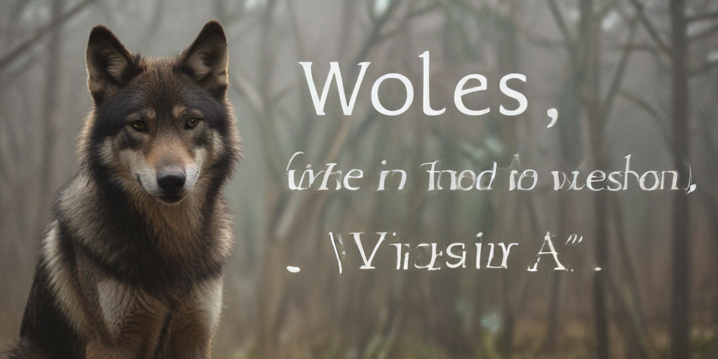 Wolves Howling at the Sky Beneath a Floating Earth Surrounded by Birds