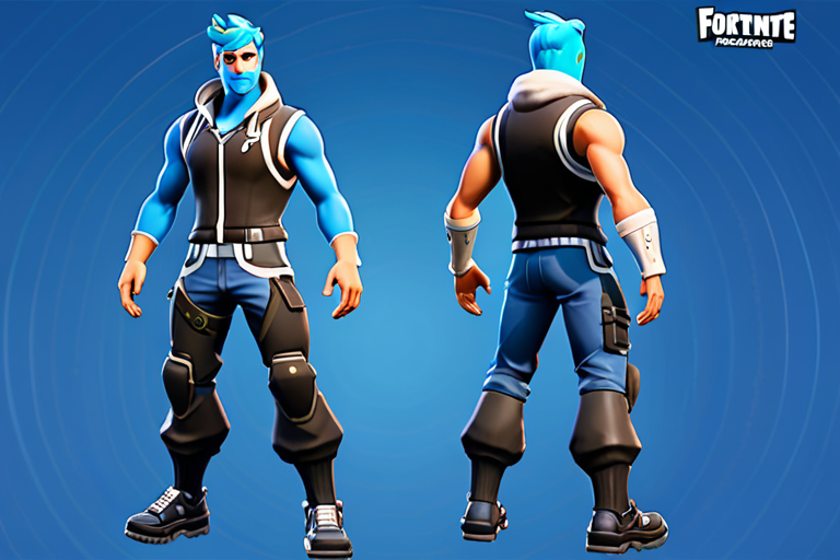 Blue skin fortnite fullbody skin