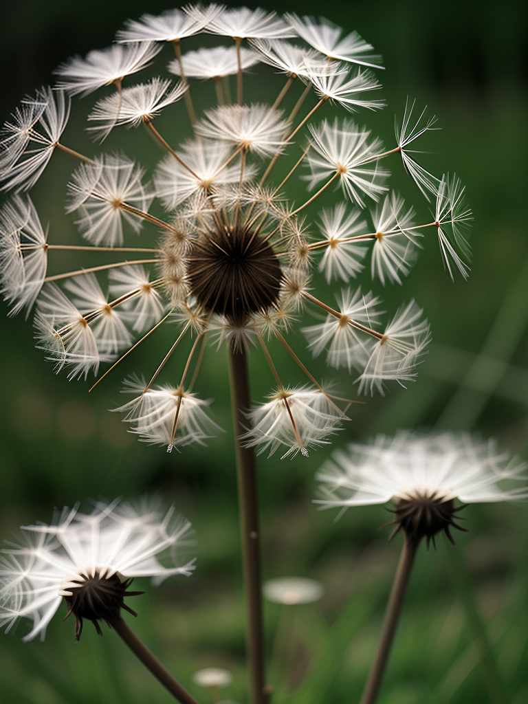 Delicate Dandelion Seeds Ready to Drift on a Gentle Breeze
