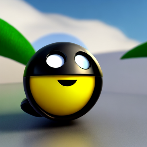 pac man 3d model like pacman video game