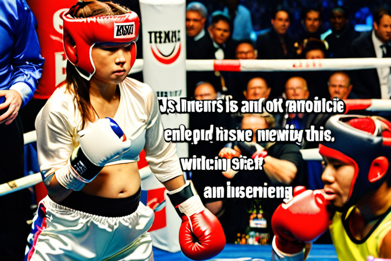 Pregnant boxing match