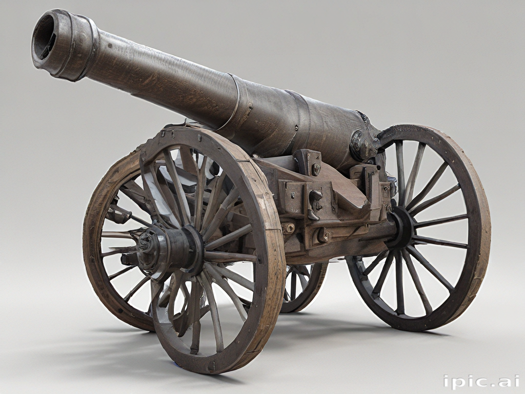 Antique Cannon on Wooden Wheels Displaying Historical Artillery ...