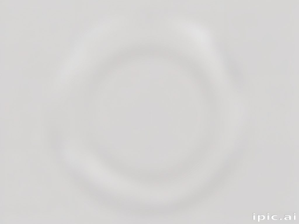 Abstract Representation of a Soft, Blurred Oval Shape on a Gray Background