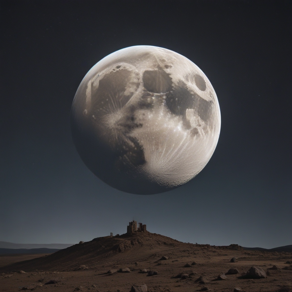 the moon hitting earth