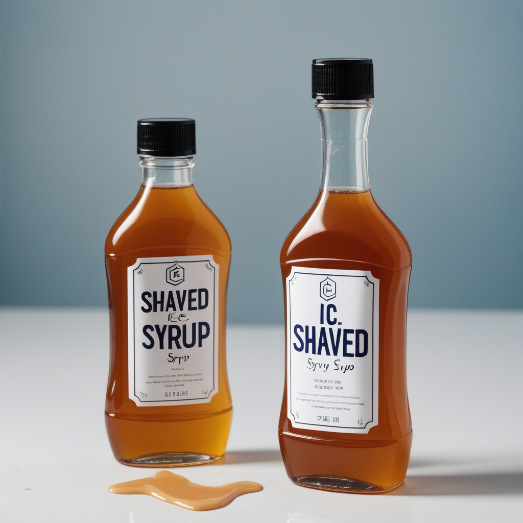 Deliciously Sweet Bottles of Shaved Ice Syrup Perfect for Summer Treats