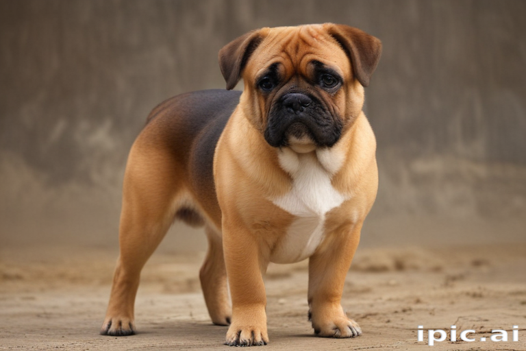 A Playful and Adorable Dog Posing Confidently in a Sandy Setting