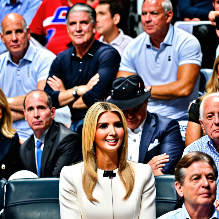 Ivanka Trump at basketball match