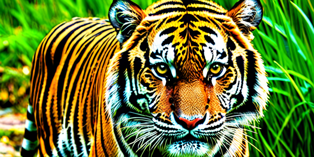 different color tiger