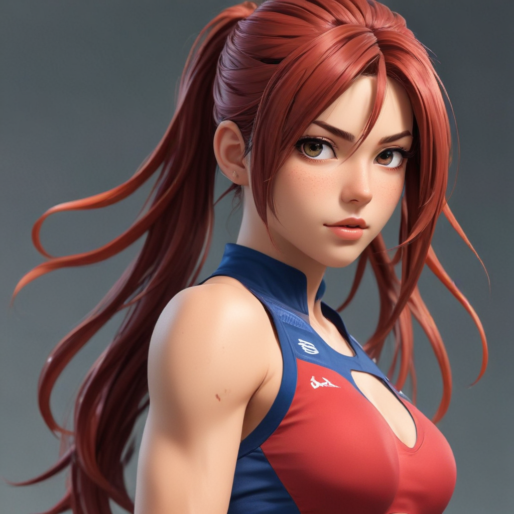 Female anime athlete