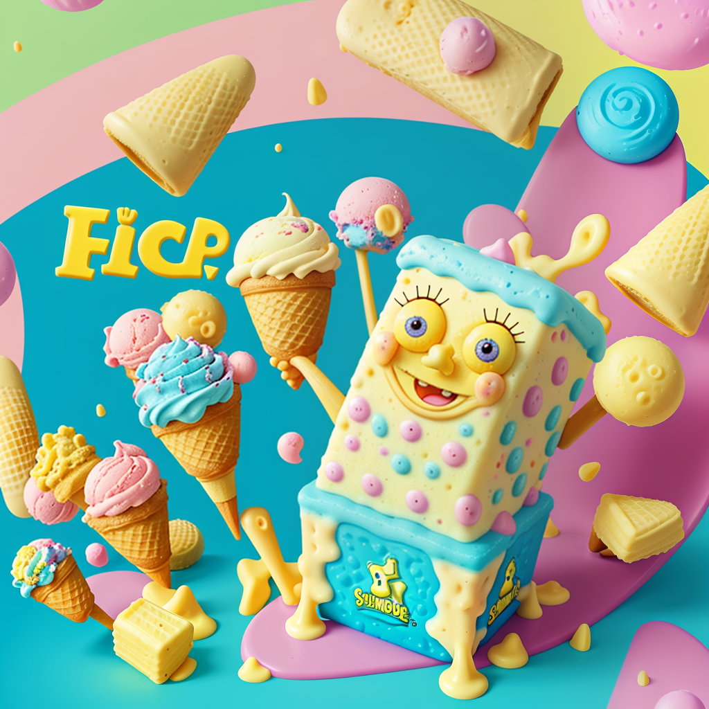 Colorful SpongeBob Popsicles Featuring Fun Faces and Delicious Flavors ...