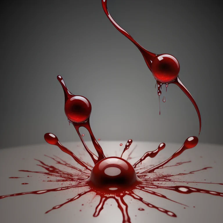 Dynamic Splashes of Vivid Red Liquid Creating Intriguing Visual Patterns