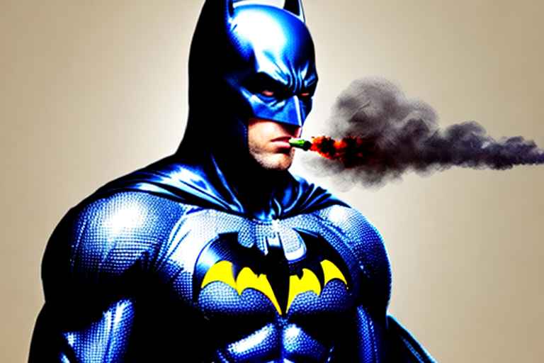batman self gangsta smoking