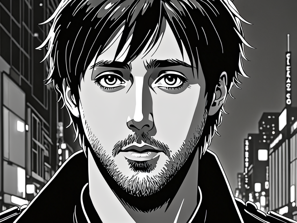 manga, anime, ghibli, light, ryan gosling, 2d, ghost in a shell, death ...