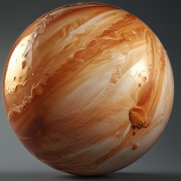 Stunning Artistic Representation of the Planet Mars with Dynamic Textures