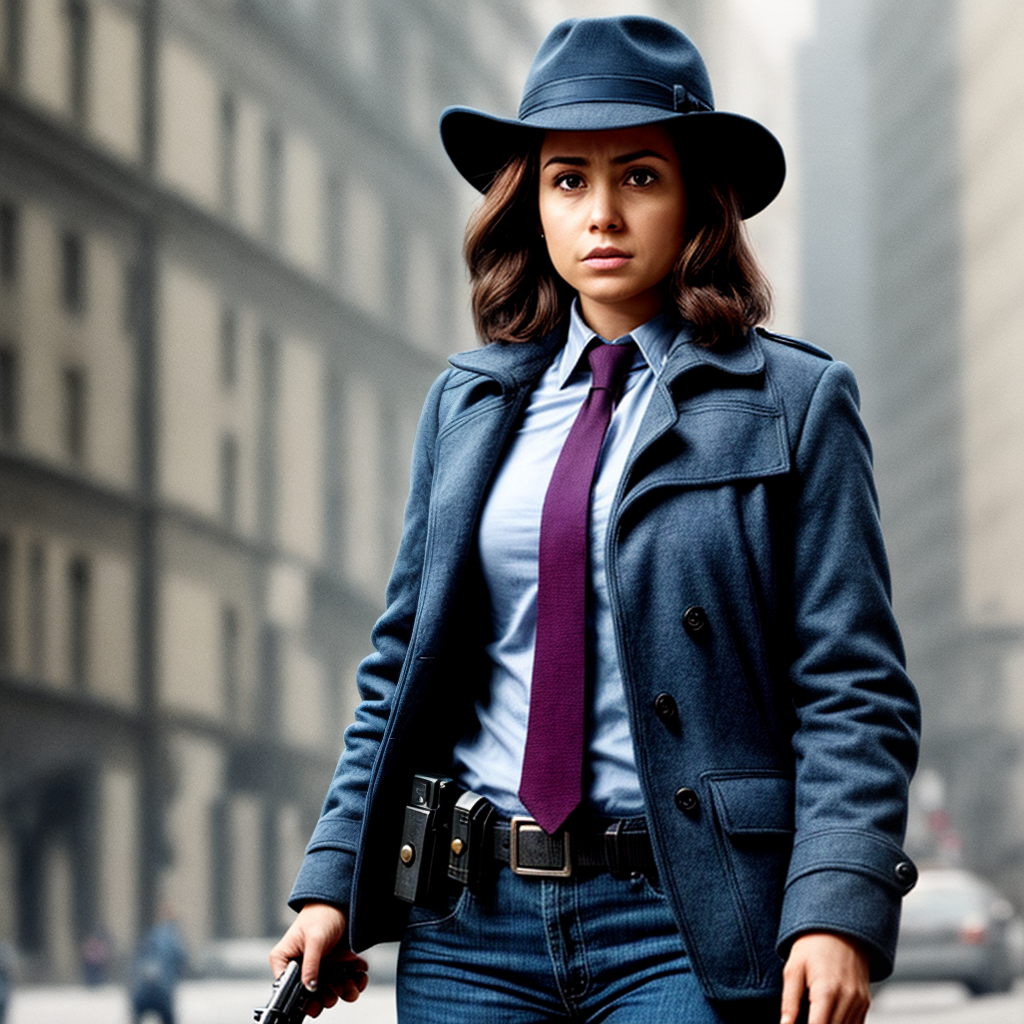 Female Detective Solving Crime