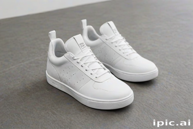 Modern Minimalist White Sneakers Perfect for Casual and Sporty Outfits