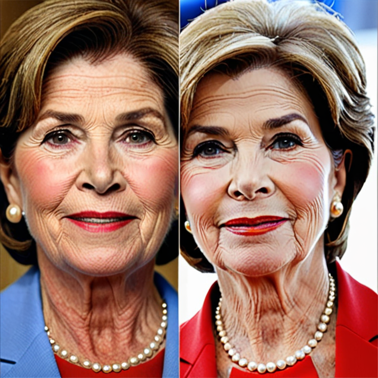 laura bush before and after augmentation