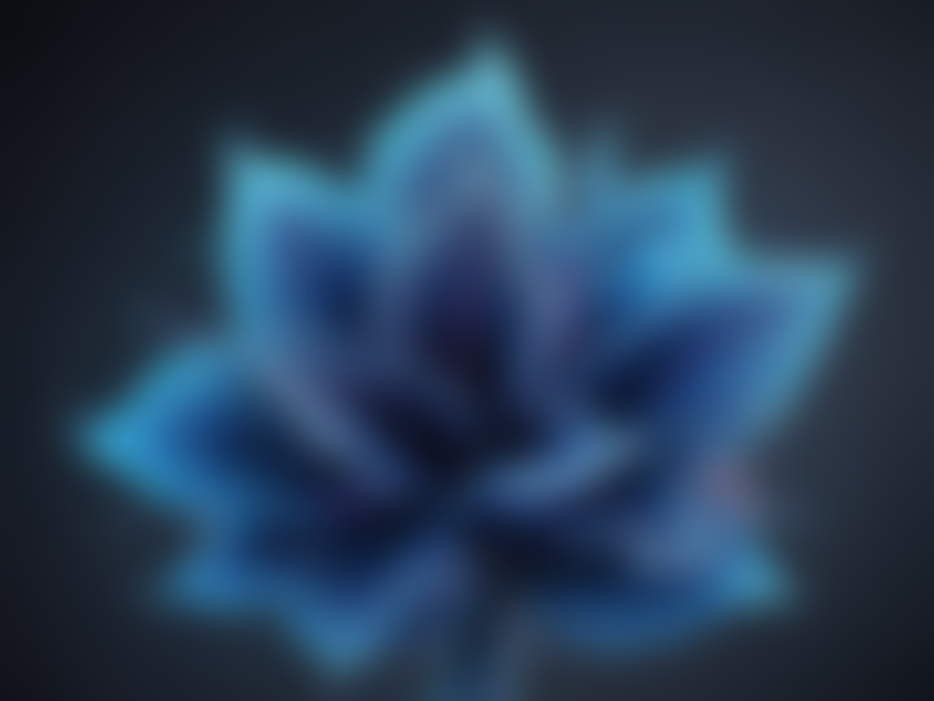 A Beautifully Rendered Blue Lotus Flower Against a Dark Background.