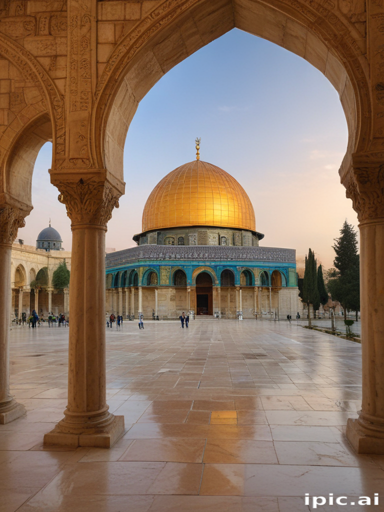 Majestic View of the Golden Dome Surrounded by Historic Architecture