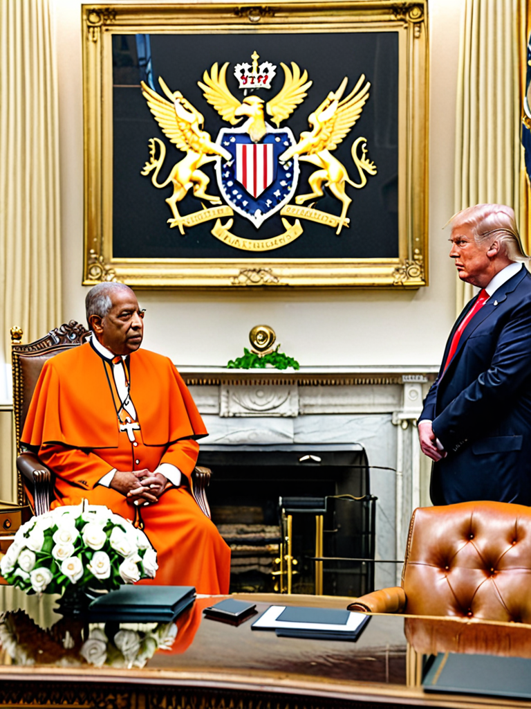 donald trump meeting with the world monarch upon rupis nigra