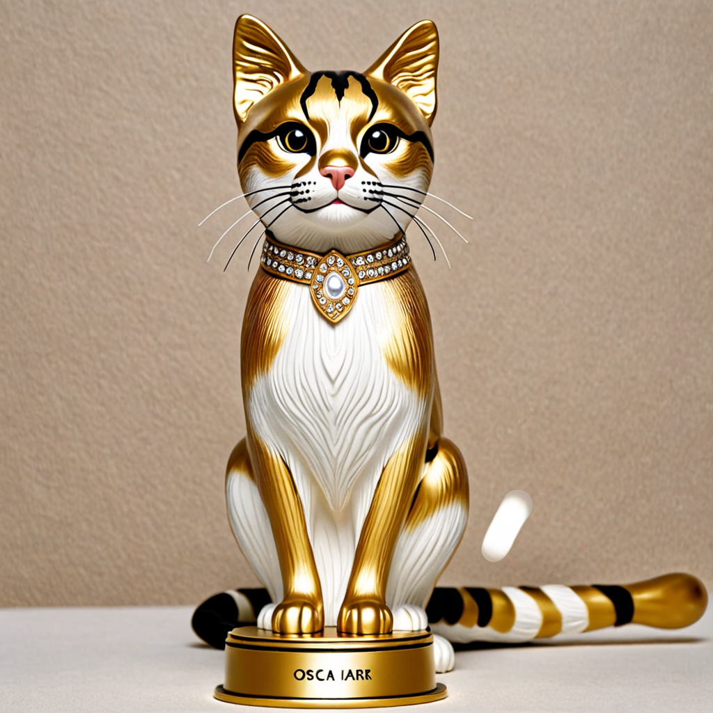 oscar award that is shaped like a cat and it is called Minka