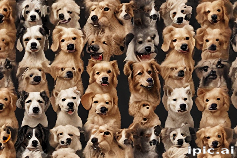 A Heartwarming Collection of Adorable Dogs Smiling and Playing Together