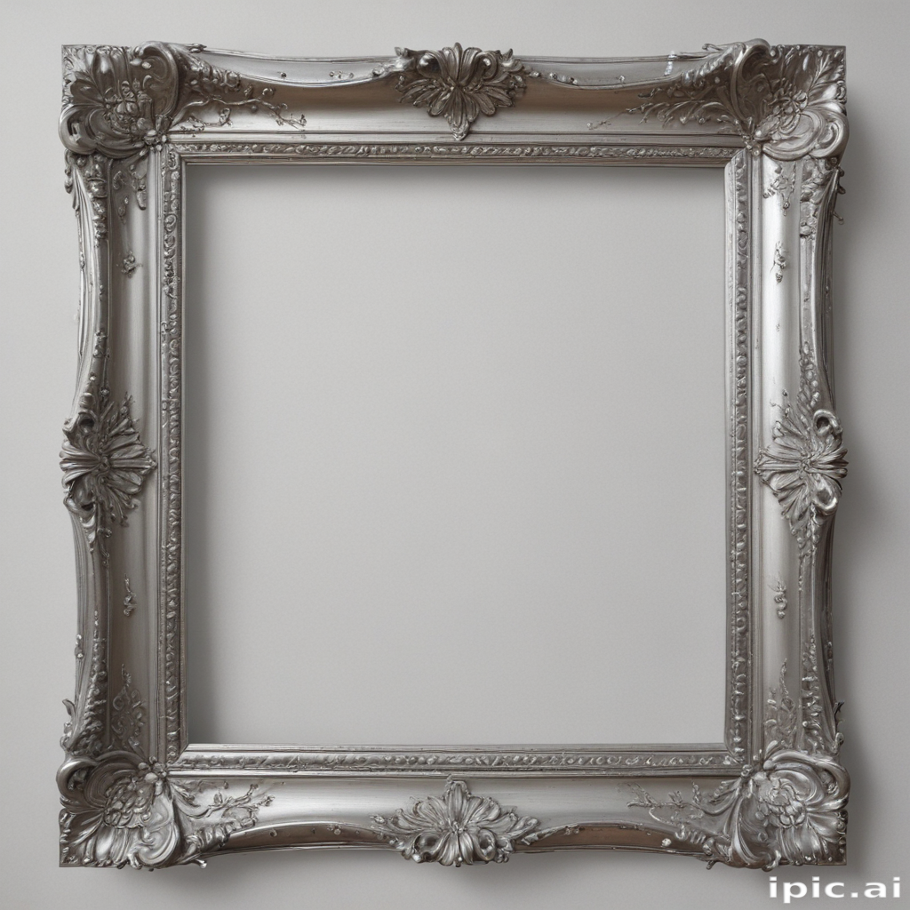 Elegant Silver Picture Frame Ready to Showcase Your Favorite Artwork