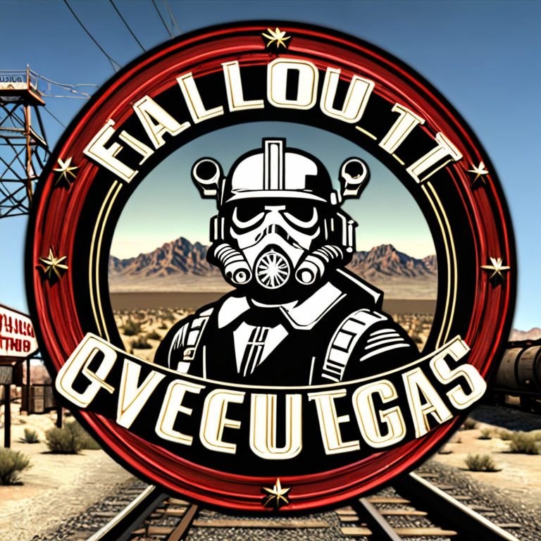fallout New Vegas game train themed logo for Krazzy Train productions