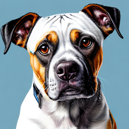a detailed and realistic cartoon dog sitting. The image showcases the ...