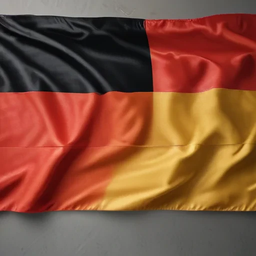 National Flag of Germany Featuring Black, Red, and Yellow Horizontal ...