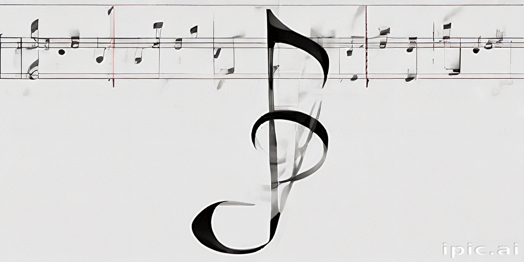 Melodic Symbols: A Fusion of Musical Notes and Artistic Interpretation