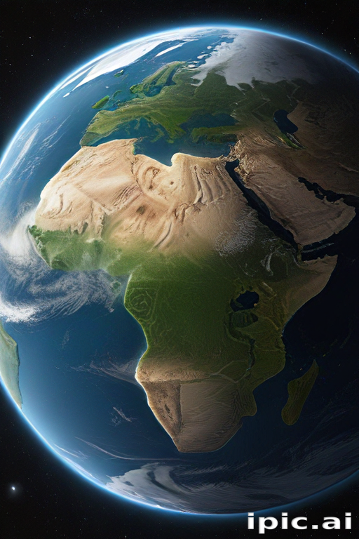Stunning View of Earth Highlighting Africa's Diverse Landscapes and ...