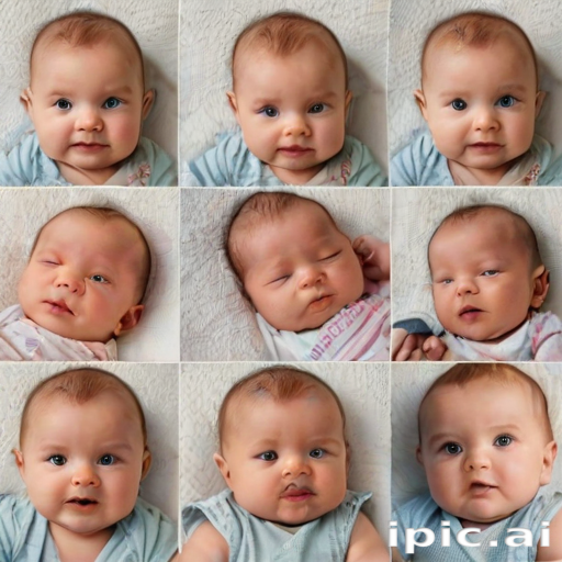Collage of Adorable Babies Displaying Various Emotions and Expressions ...