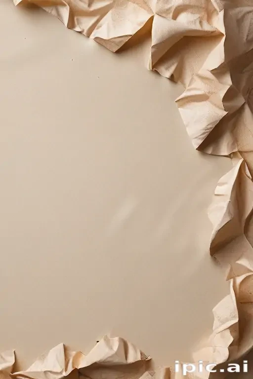 A Softly Textured Background Featuring Crumpled Paper Surrounding a ...