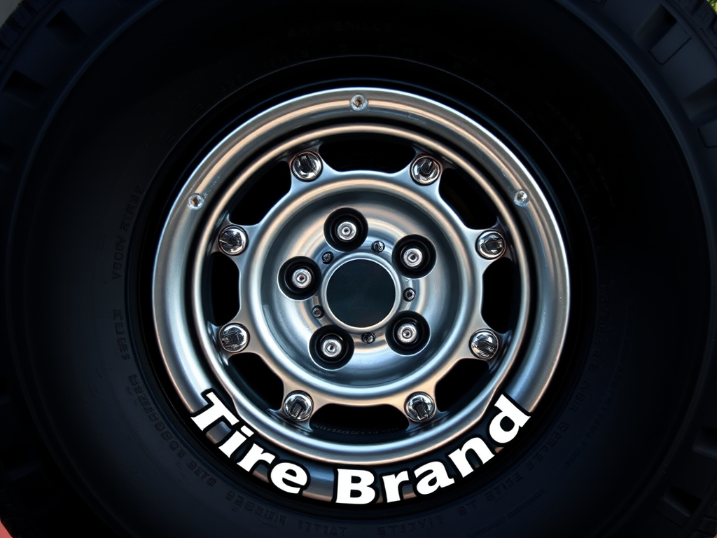 Create a high-resolution image of a tire brand logo featuring a ...