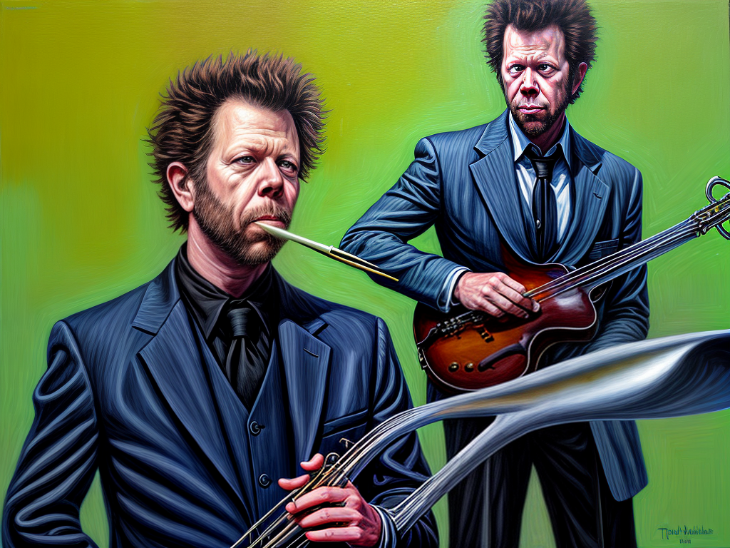 tom waits swordfishtrombone oil painting