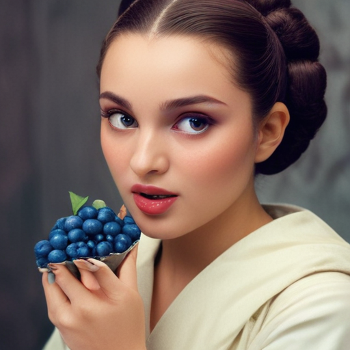 Padme amidala turning into a blueberry