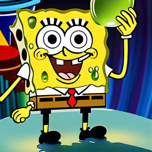 spongebob sipping on wocka