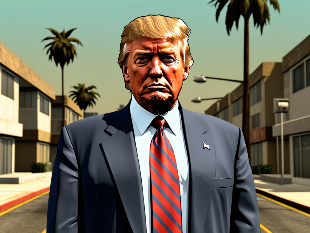 Donald Trump as a GTA San Andreas character