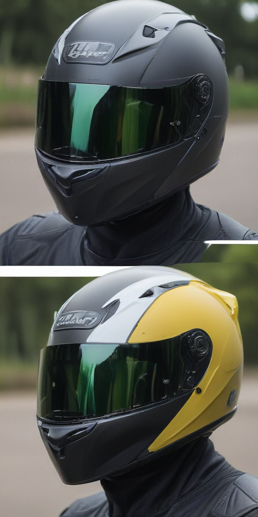 motorcycle helmet with closed mirror visor
