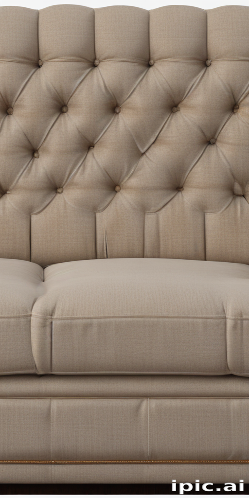 Elegant Beige Tufted Sofa with Plush Cushions for Stylish Living Rooms