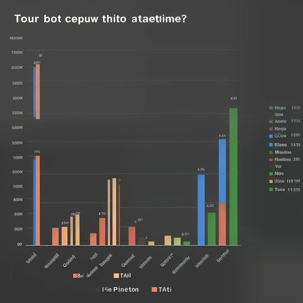 Comparison of Various Metrics in a Multi-Category Bar Chart Visualization
