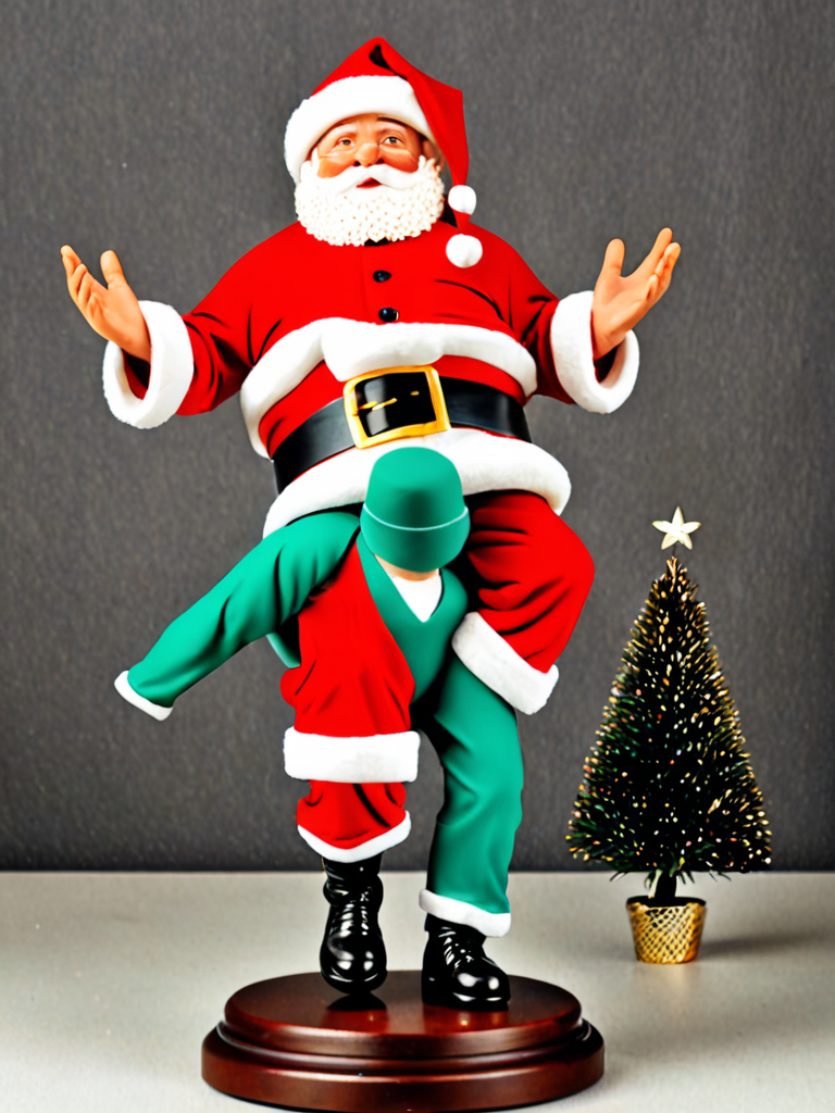 dwarf piggyback santa