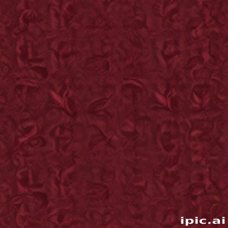 Elegant deep red textured fabric with intricate floral patterns and ...