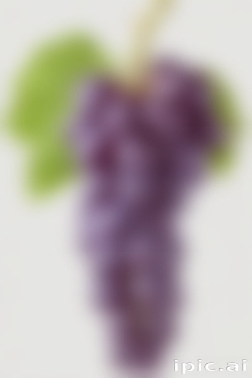 A Close-Up of Lush, Juicy Grapes Hanging from a Green Stem.
