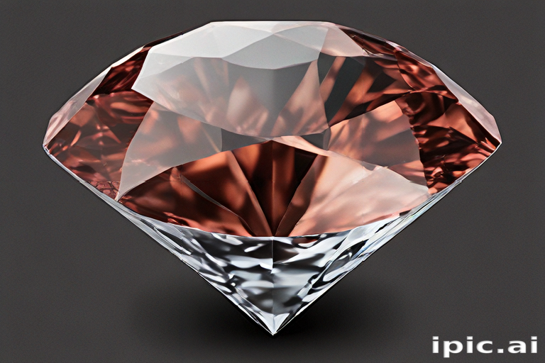 A Stunning Faceted Gemstone Shining with Rich Amber and Clear Clarity.