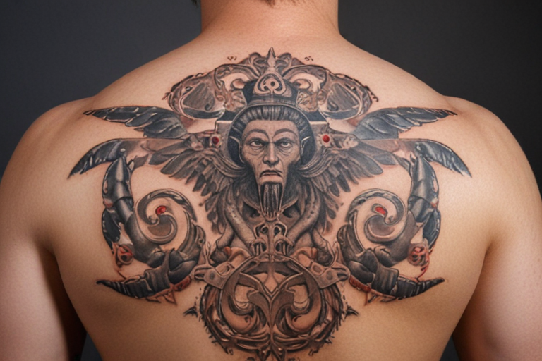 Warrior england prehistoric full back tattoos