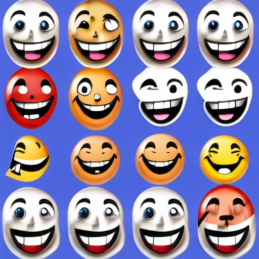 A Colorful Collection of Playful and Expressive Smiley Faces Displayed ...