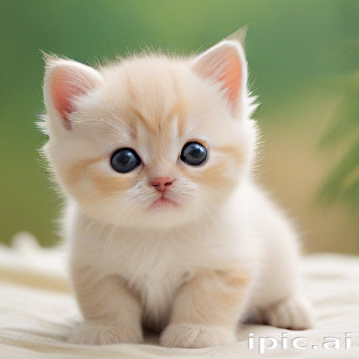 Adorable fluffy kitten with big blue eyes capturing hearts everywhere.